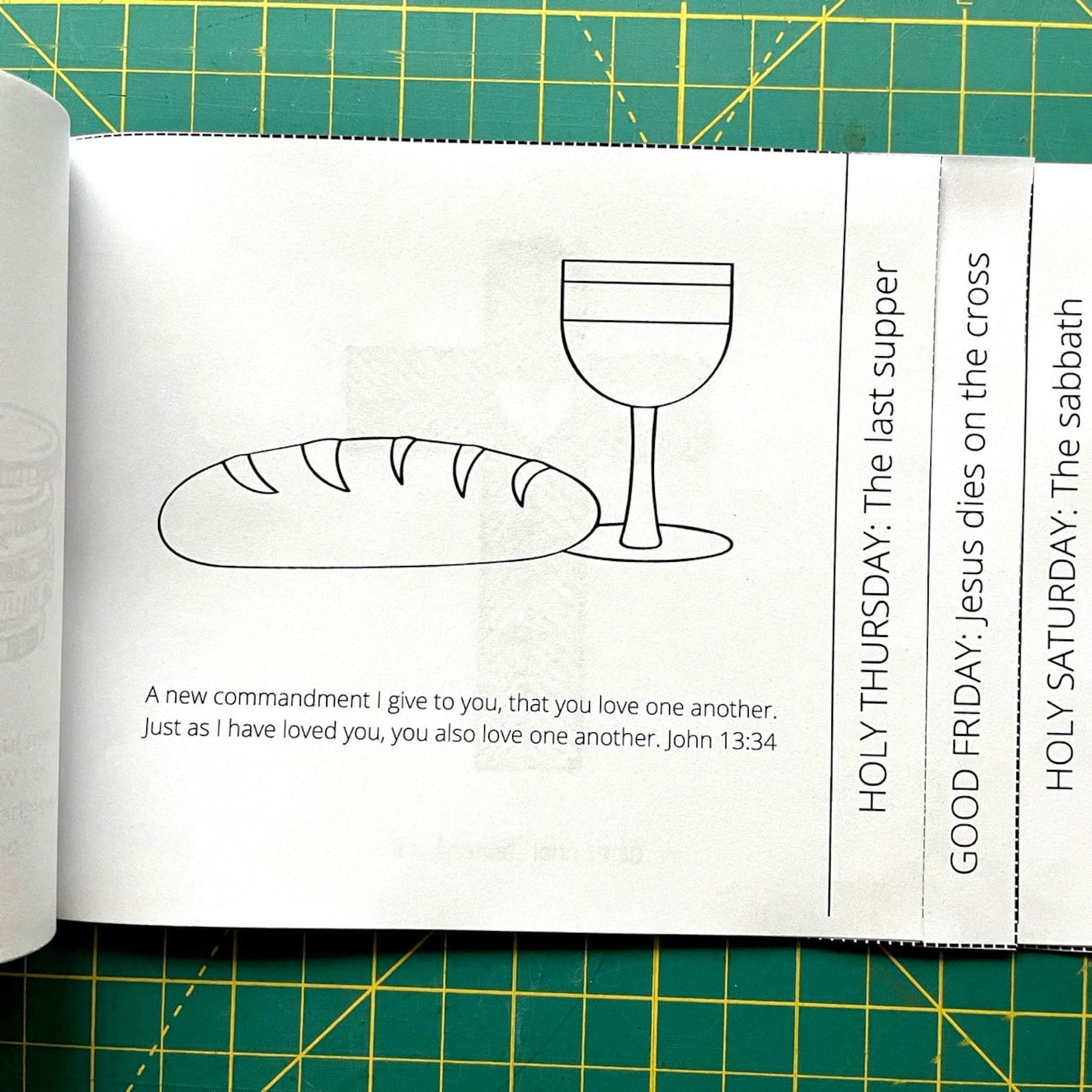 Holy Week 8 Pages Mini Coloring Book - Easter - Bible Verses - Kids ...