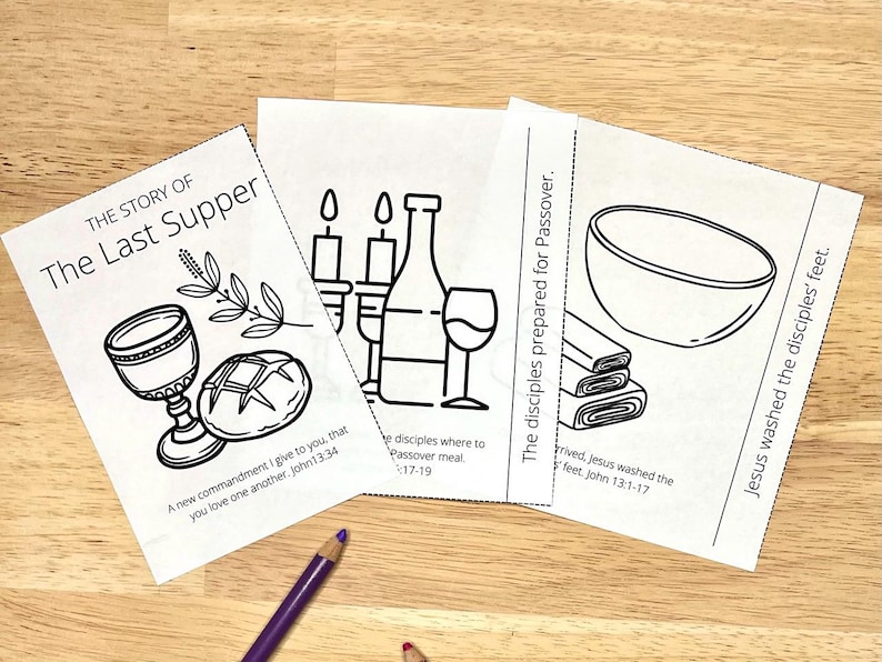 Last Supper Crafts, the Last Supper Craft for Kids, Holy Week Printable ...