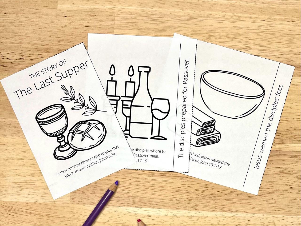 Last Supper Crafts, the Last Supper Craft for Kids, Holy Week Printable ...