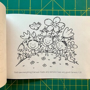 7 Days of Creation Mini Coloring Book, Flip Book, Bible Activity ...