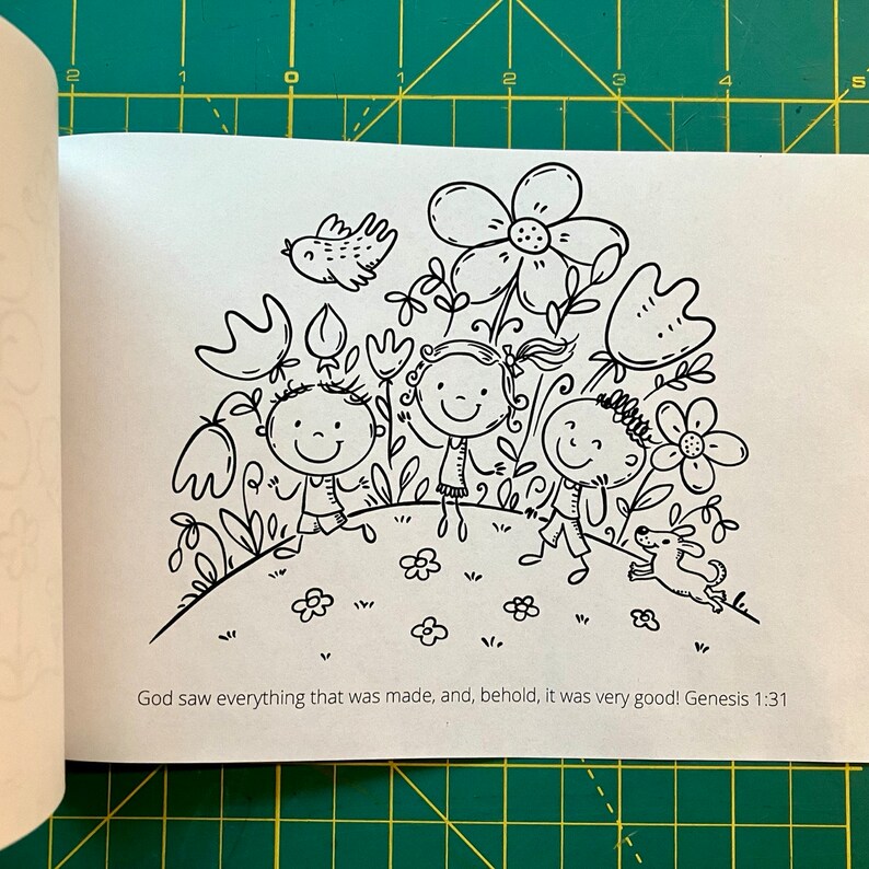 7 Days of Creation Mini Coloring Book, Flip Book, Bible Activity ...