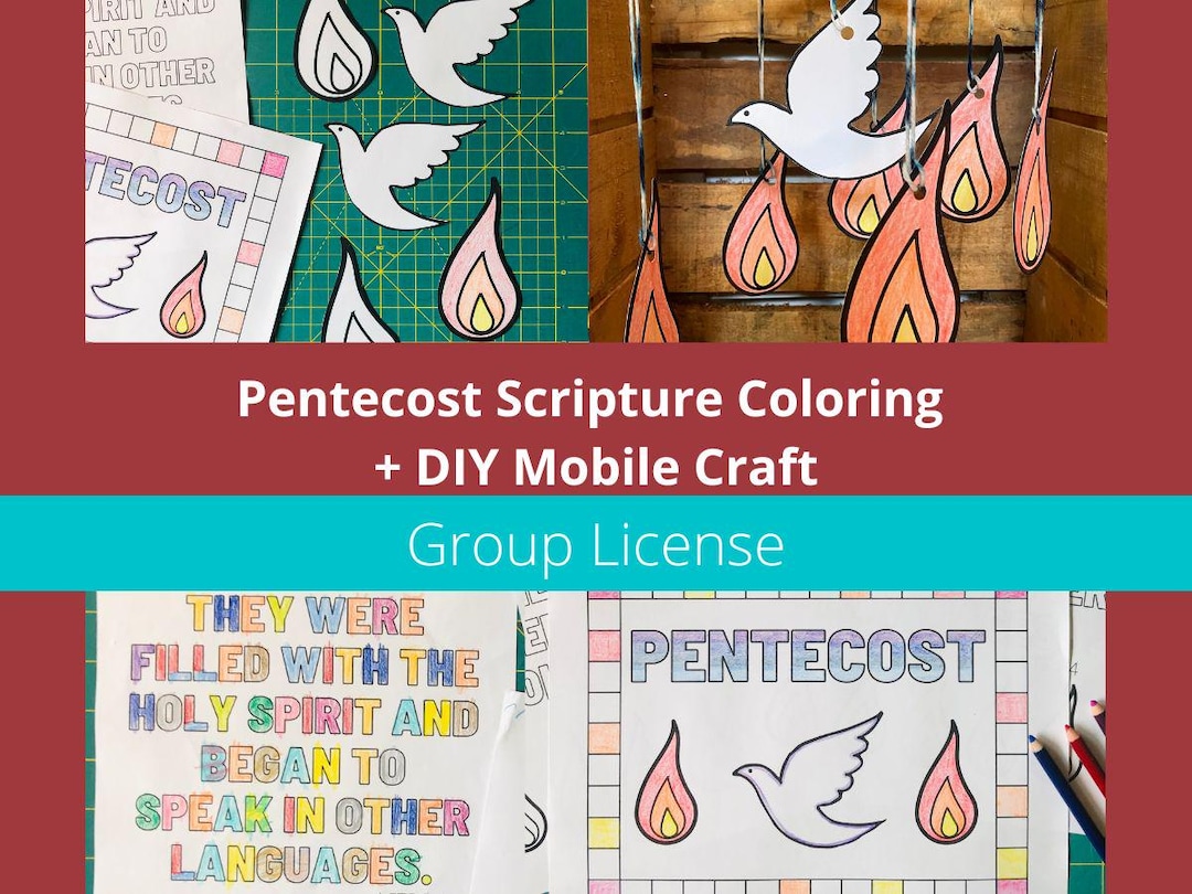 For Kids, Sunday School Lesson, Pentecost Craft Download, Holy Spirit ...