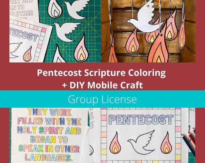 Printable Pentecost Craft Activity | Pentecost Coloring Bookmarks ...