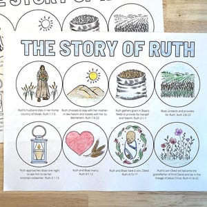 Kids Bible Lessons for Kids, Ruth Bible Activities, Ruth and Boaz Craft ...
