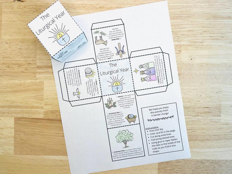 Liturgical Calendar 2025, Printable Advent, for Kids, Catholic ...