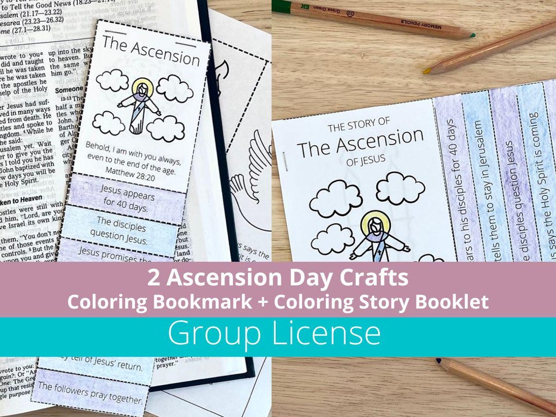 Jesus Ascended Into Heaven, Ascension of Christ, Sunday School Lesson ...