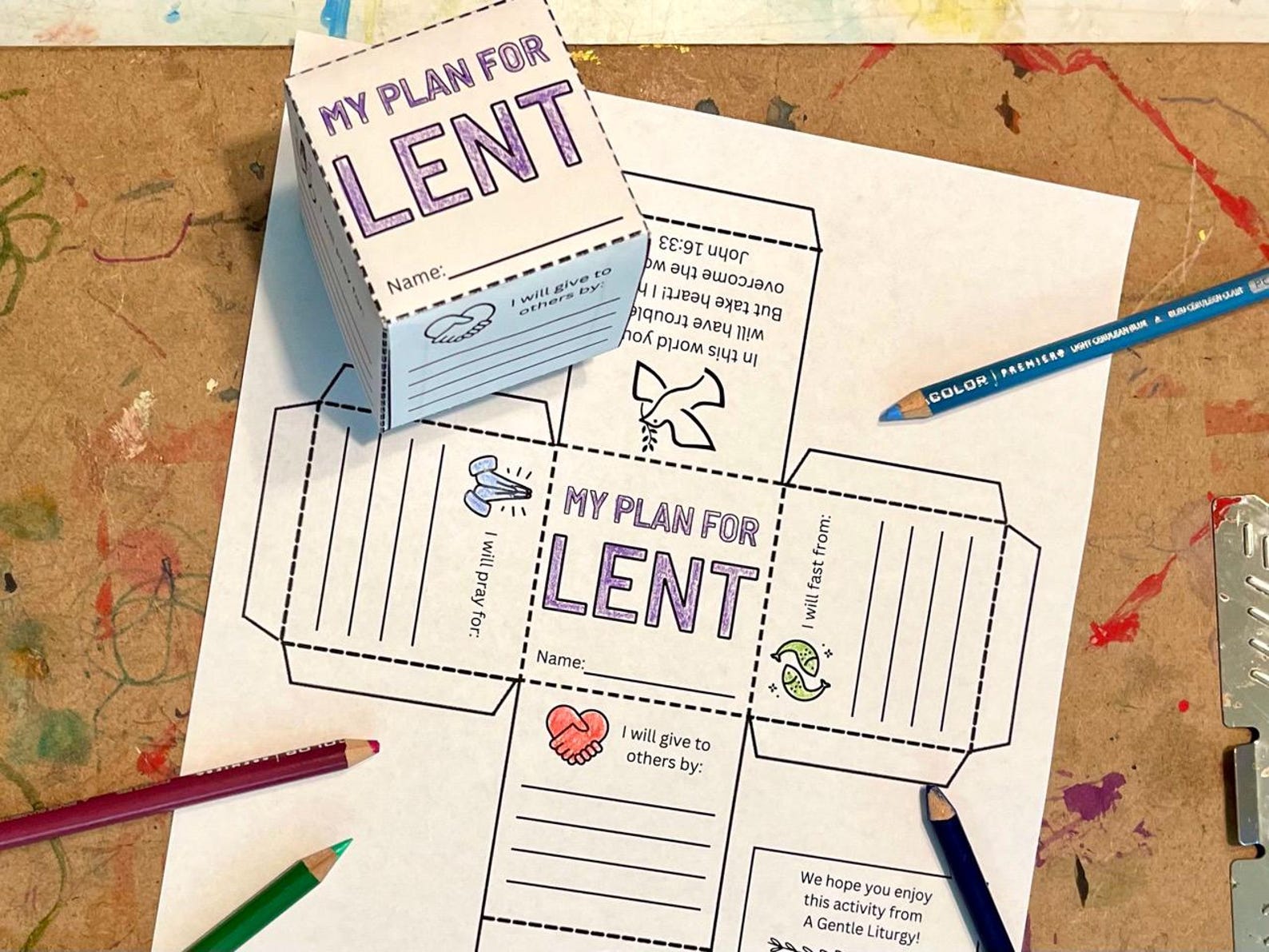Lent Banners, Lent for Kids, Lent Calendar, Lent Kids, Ash Wednesday ...
