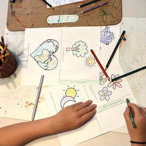 7 Days of Creation Mini Coloring Book, Flip Book, Bible Activity ...