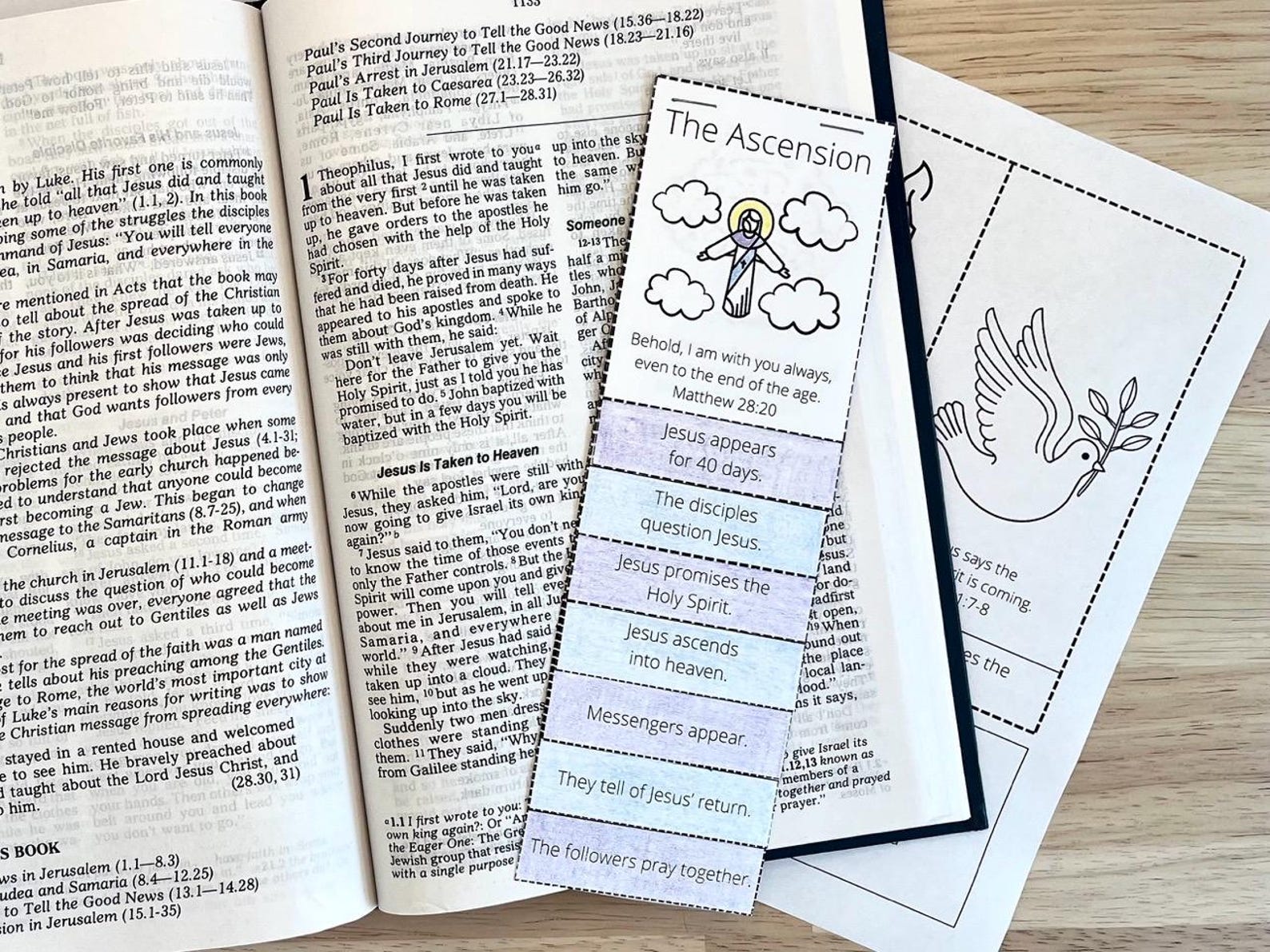 Jesus Ascension Craft, Christ Ascending, Jesus Ascended Into Heaven ...