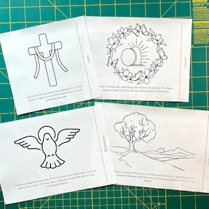 The Liturgical Year 9-page Mini Coloring Book - Kids Activity ...
