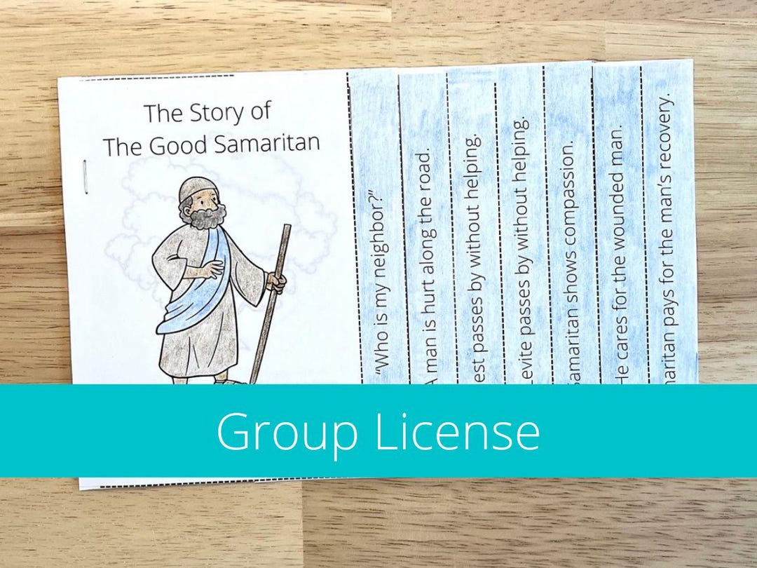 Parables of Jesus, the Good Samaritan Activity, Kids Bible Lessons ...