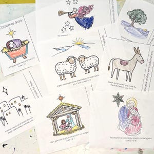 Christmas Story Coloring Book - Birth of Jesus - Bible Activity, Sunday ...