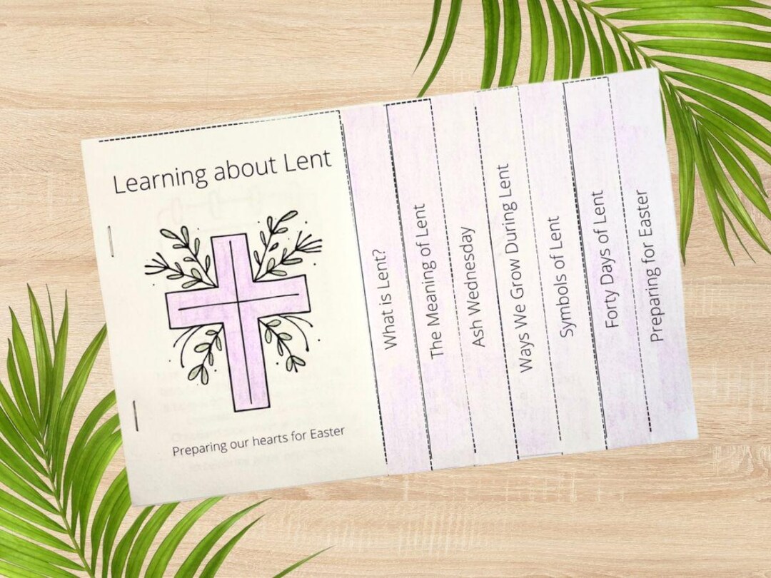 Ash Wednesday Craft, Lent Craft for Kids, Lent for Kids, Lent Calendar ...
