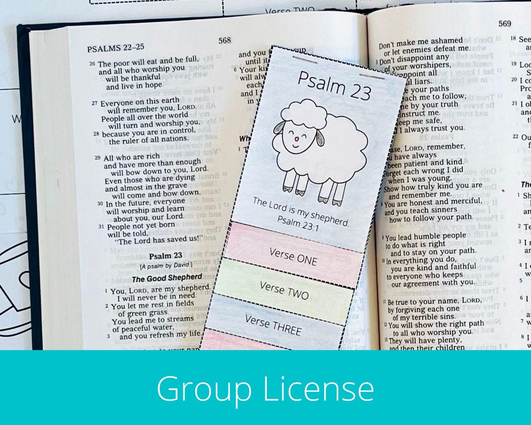 Psalm 23 Printable, the Lord is My Shepherd, Sunday School Crafts ...