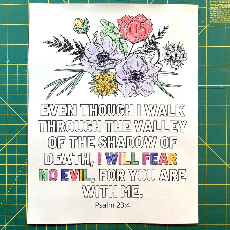 4 - Do Not Be Afraid Bible Verse Coloring Pages - Locker Poster ...