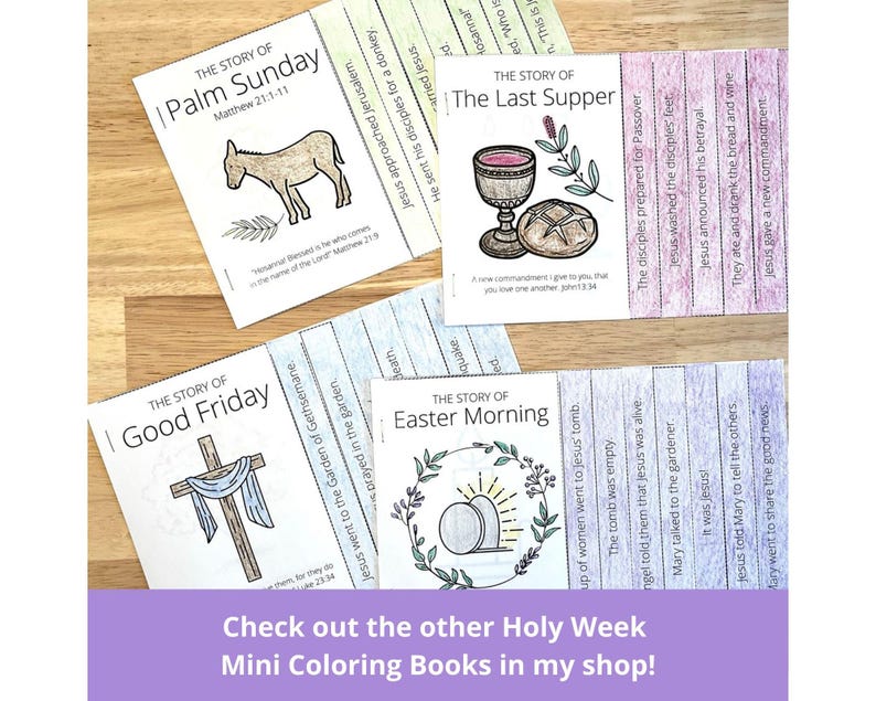 Palm Sunday Activity, Easter Jesus Printable, Holy Week for Kids Walk ...