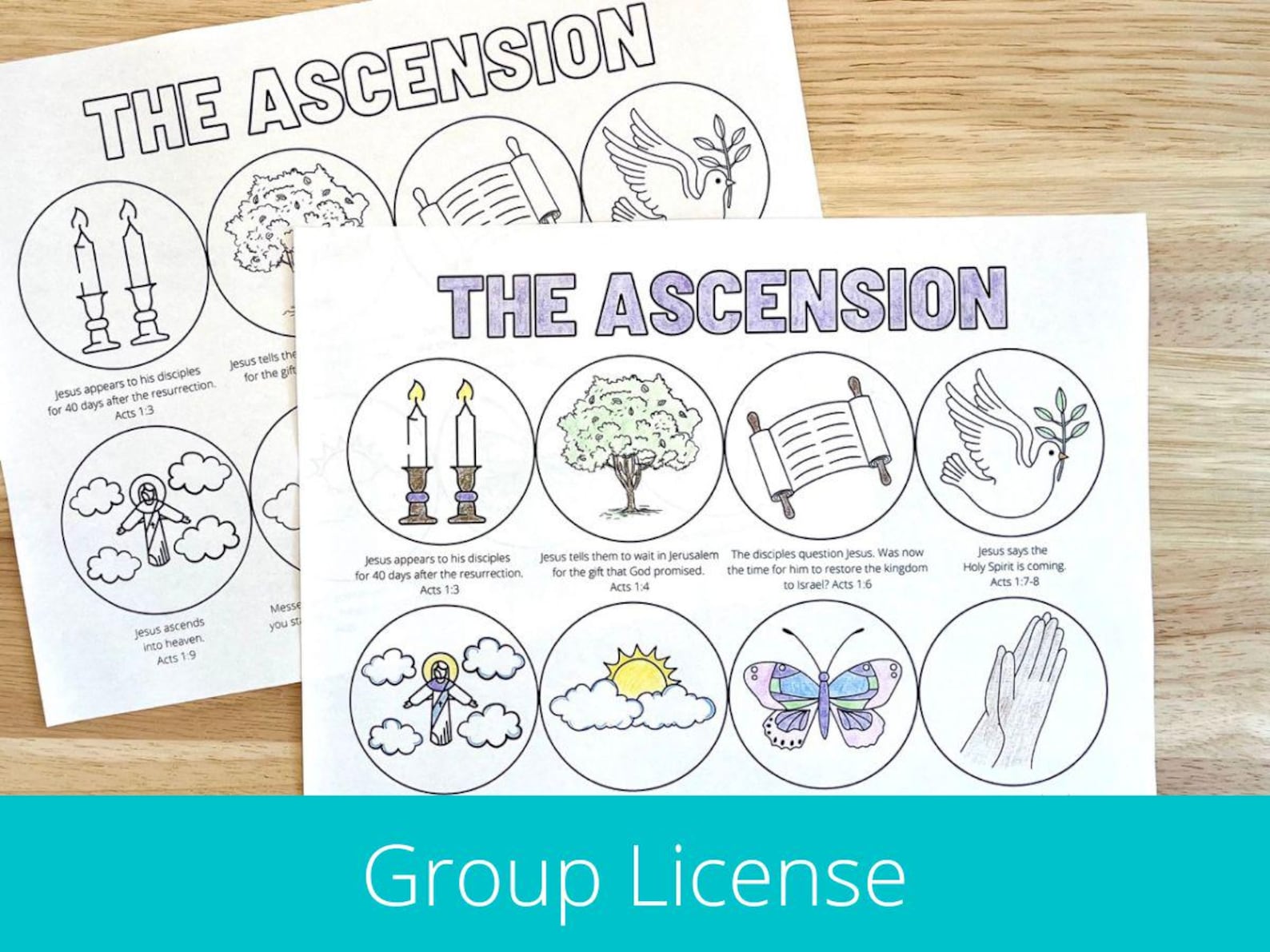 Jesus Ascended Into Heaven, Jesus Ascending Activity, Ascension of ...