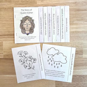 Queen Esther Craft, Esther Bible Story Activities, Sunday School Flip ...