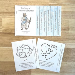 Parables of Jesus for Kids, the Good Samaritan Activity, VBS 2025 Craft ...