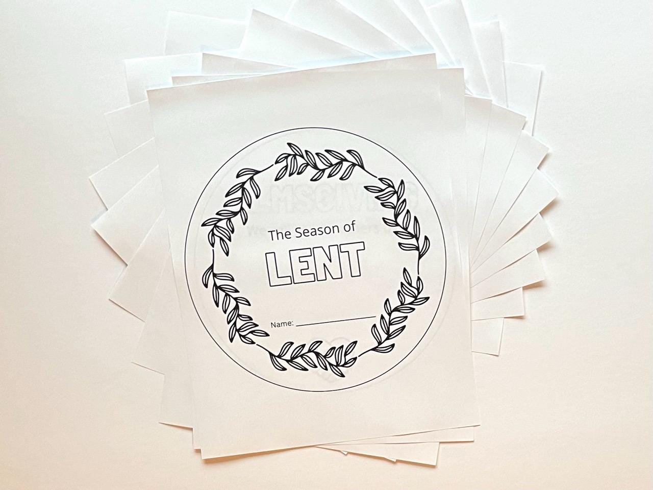 Lent Kids Chain, Collaborative Coloring Jesus, Lent Activities for Kids ...