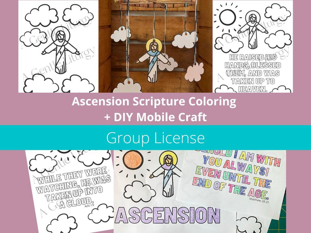 Jesus Ascension Craft, Sunday School Lesson, Ascension of Christ ...