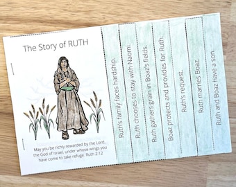 Kids Bible Lessons for Kids, Ruth Bible Activities, Ruth and Boaz Craft ...