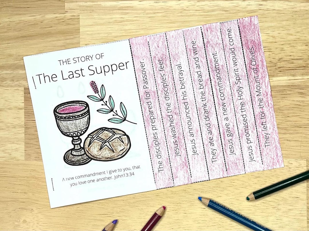 The Last Supper Craft for Kids, Last Supper Crafts, Easter Jesus ...