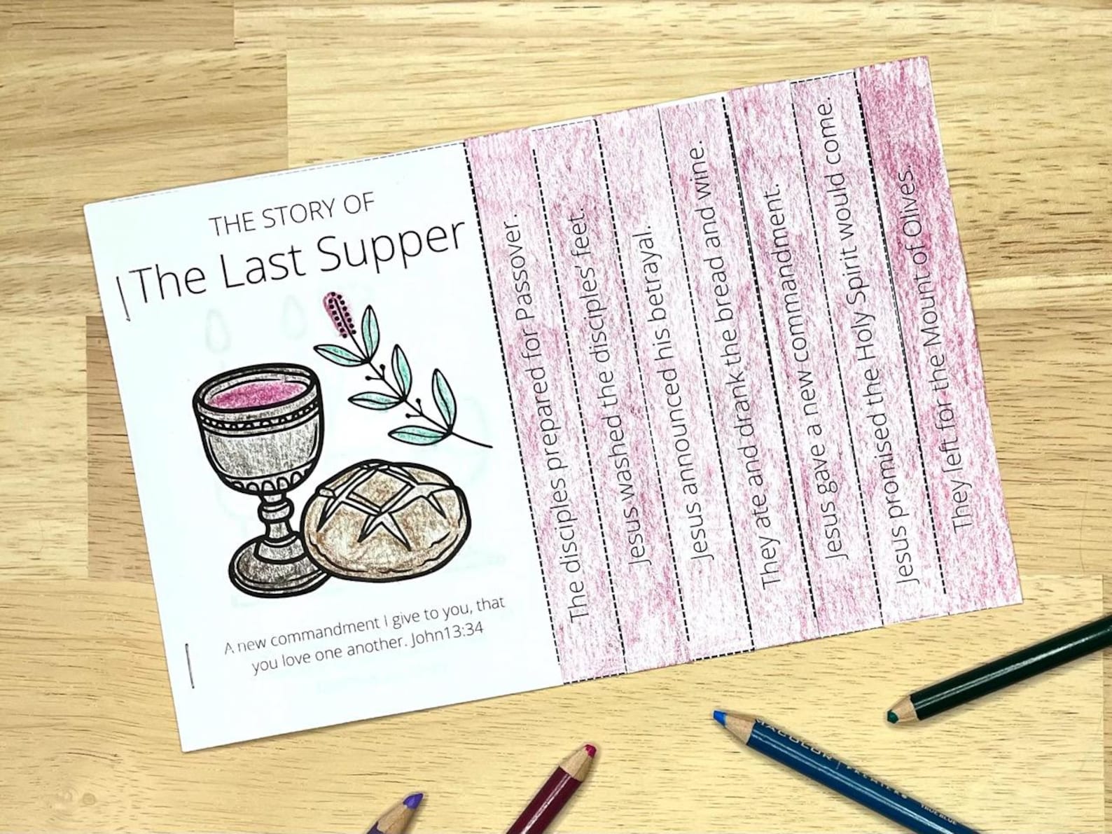 The Last Supper Craft for Kids, Last Supper Crafts, Easter Jesus ...