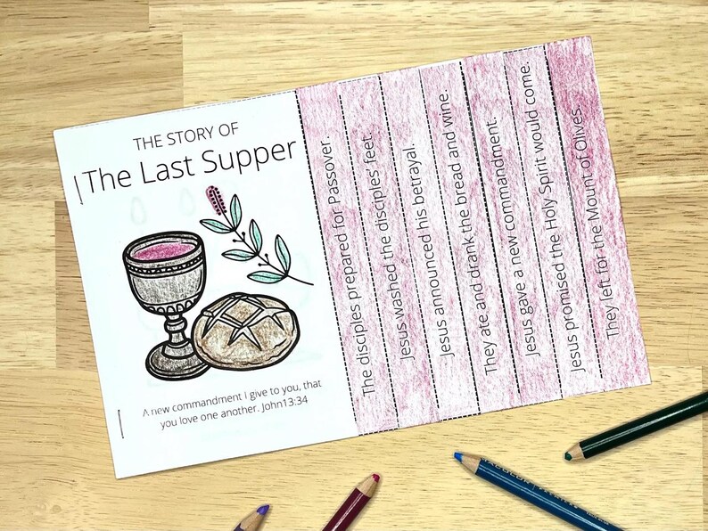 The Last Supper Craft for Kids, Last Supper Crafts, Easter Jesus ...