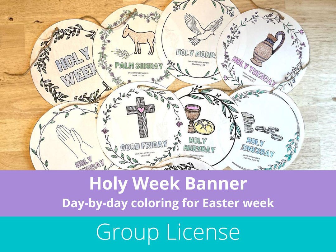 Holy Week for Kids Walk Through, Easter Sunday School Craft, Holy Week ...
