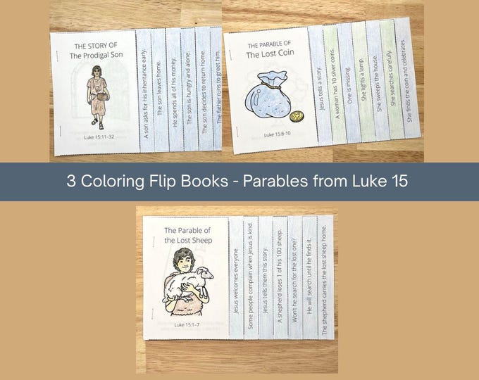 Luke 15 Digital Clipart: Intro, Parable of the Lost Coin, Parable of ...