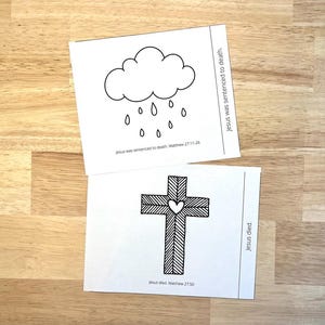 Good Friday Craft, Easter Jesus Printable, Holy Week for Kids Walk ...