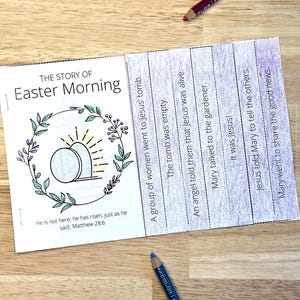 Easter Sunday School Craft, Holy Week Printable, Lent, Easter Bible ...