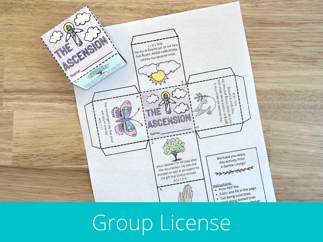 Sunday School Lesson, Jesus Ascending Activity, Christ Ascending ...