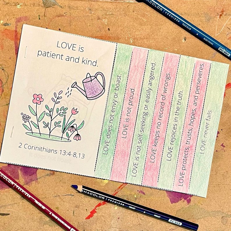 Group - 2 Corinthians 13:4 Mini Coloring Book - Love is Patient and ...