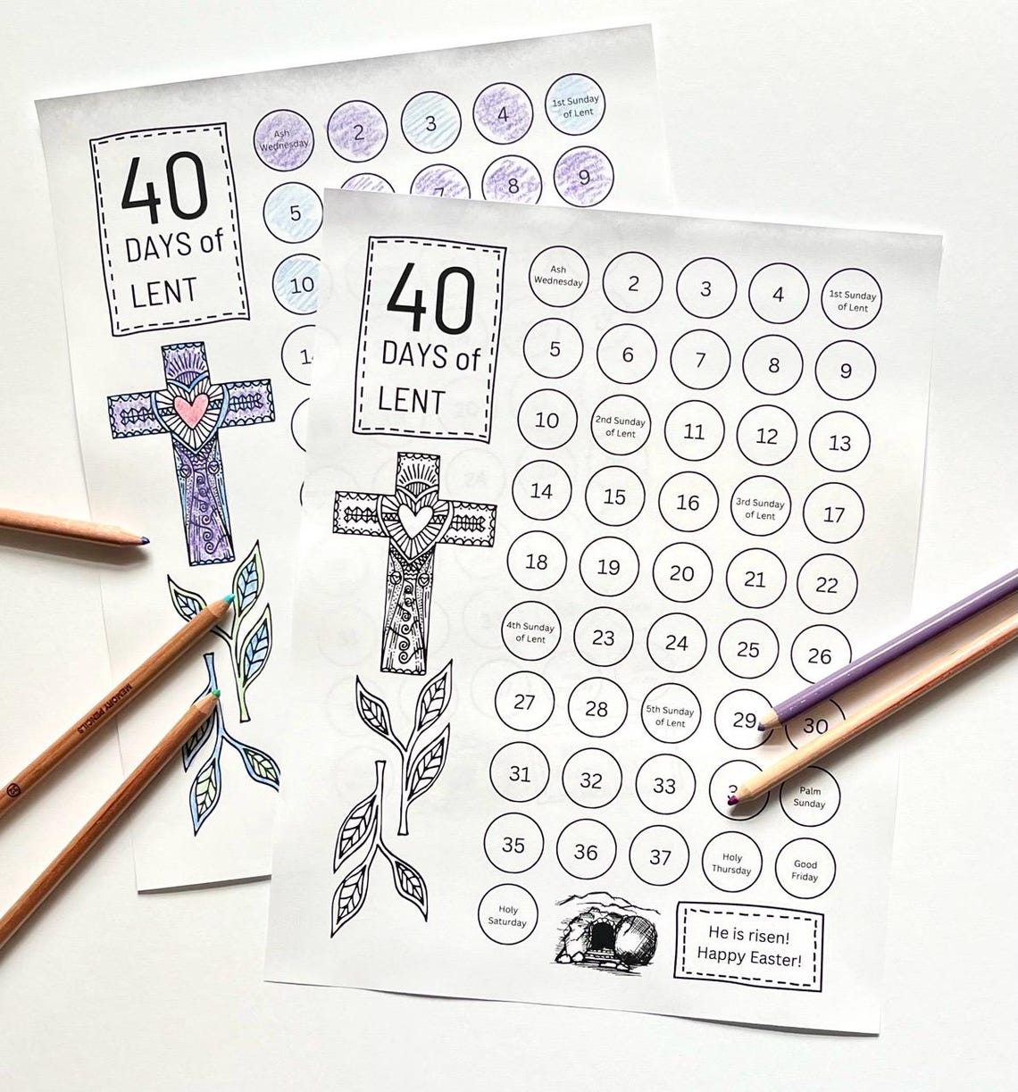 Ash Wednesday, Lent Calendar, Lent for Kids, Lent Kids, Palm Sunday ...
