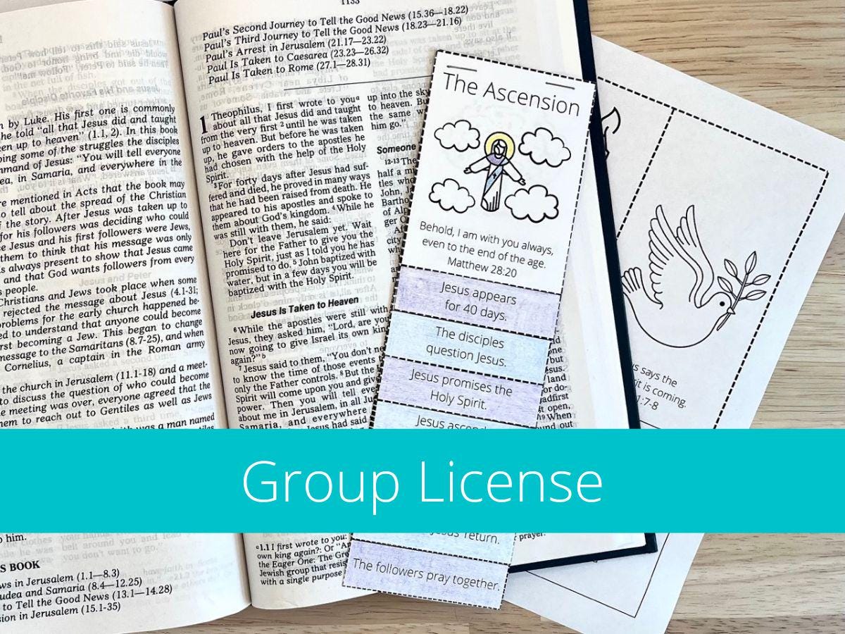 Ascension of Christ, Jesus Ascending Activity, Sunday School Lesson ...