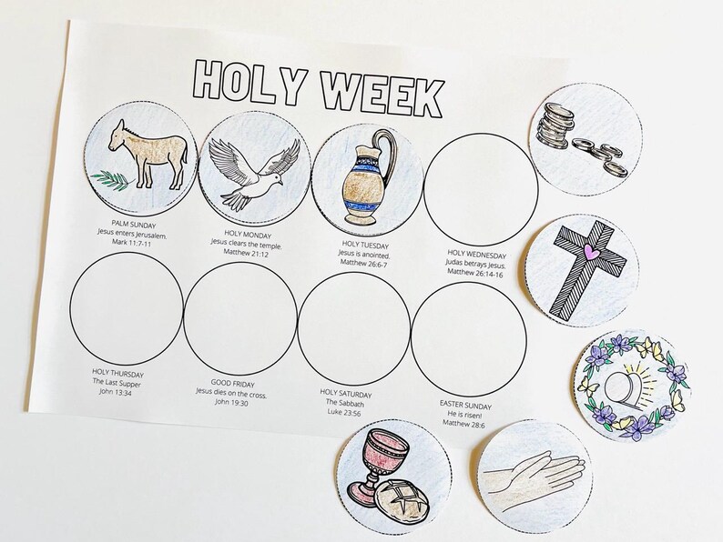 Holy Week Countdown, Lent Kids, Easter Sunday School Craft, Empty Tomb Craft, Holy Week for Kids ...