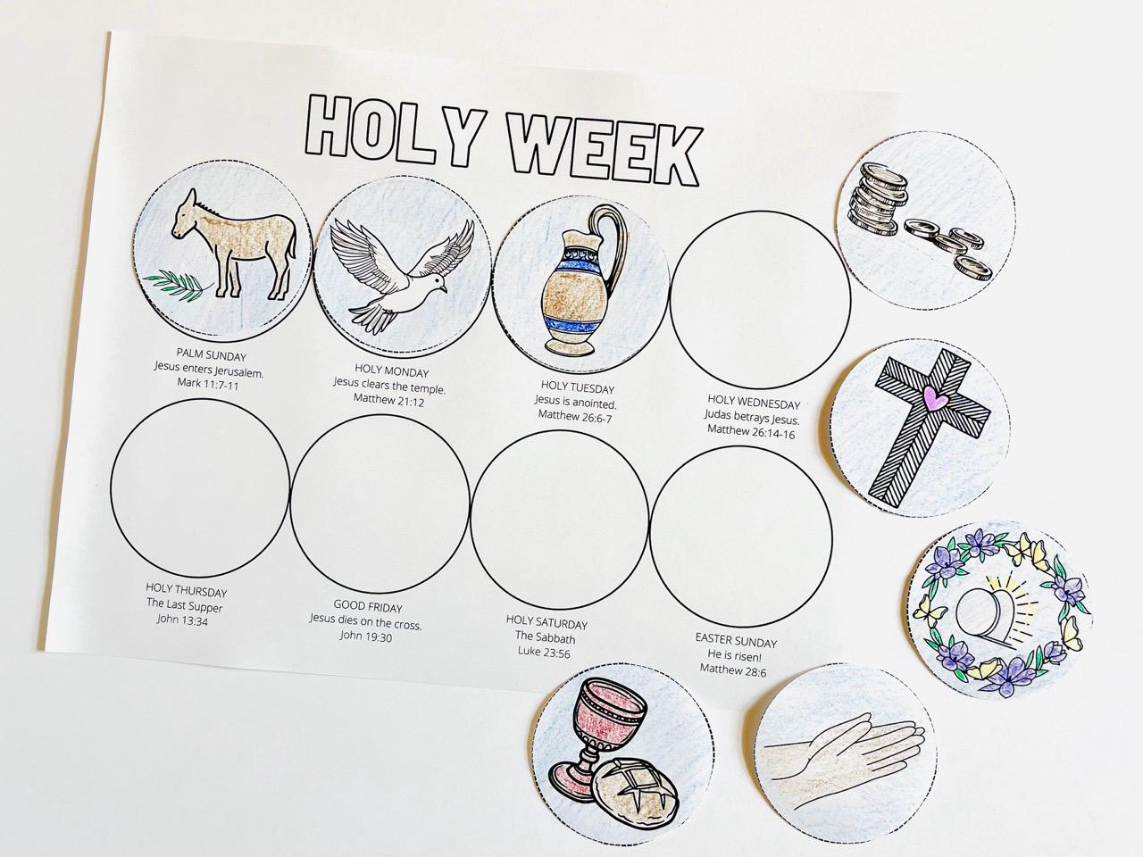 Holy Week Countdown, Lent Kids, Easter Sunday School Craft, Empty Tomb ...