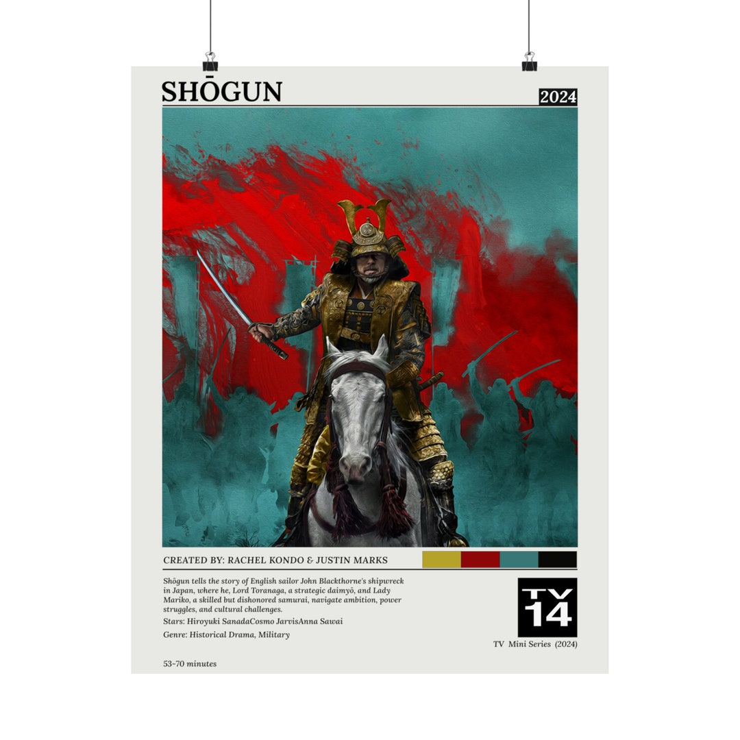 Shogun Poster Tv Show Poster Japan Wall Art Samurai Print Movie Wall ...