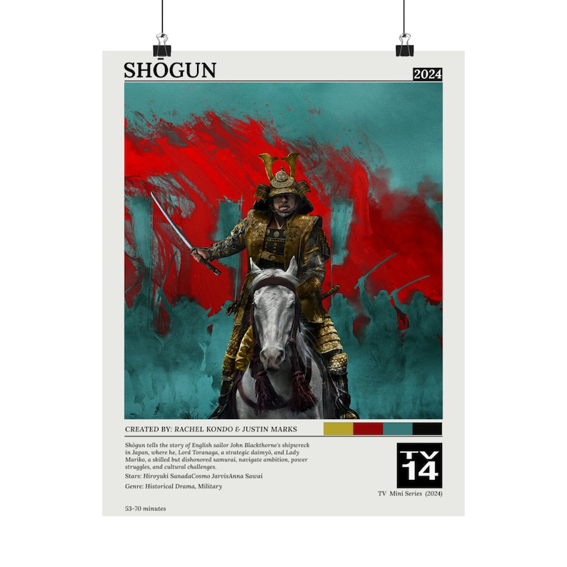 Shogun Poster Tv Show Poster Japan Wall Art Samurai Print Movie Wall ...