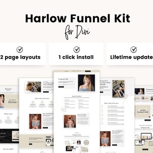 Feminine Sales and Marketing Funnel, Sales Page Template, Coaching ...