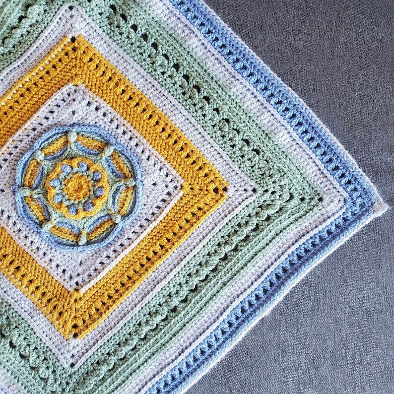 HDC Wandering Square Crochet Pattern A HDC Sampler - Etsy