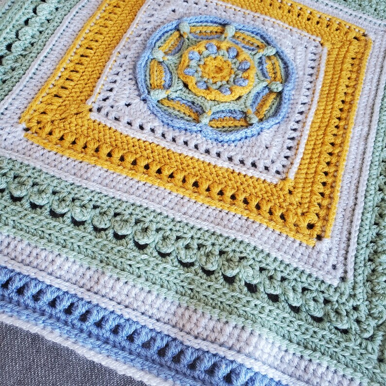 HDC Wandering Square Crochet Pattern A HDC Sampler - Etsy