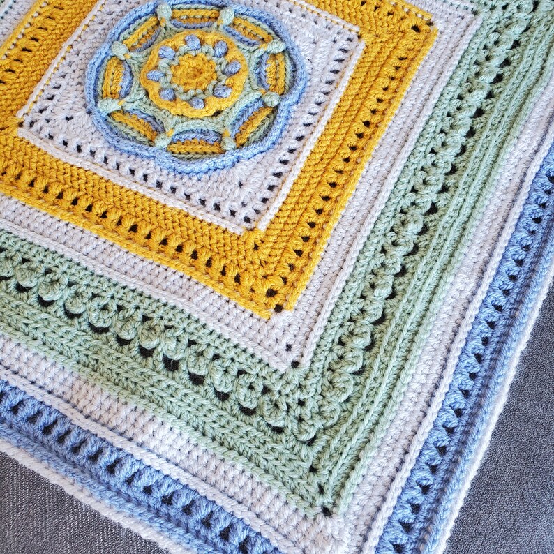 HDC Wandering Square Crochet Pattern A HDC Sampler - Etsy