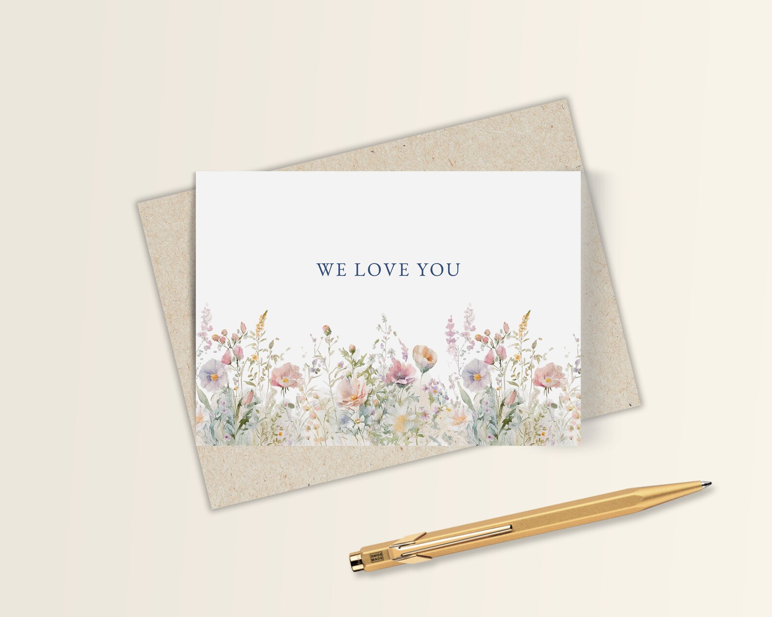 We Love You Card 5x7 Digital Download Printable, Anniversary, Just ...