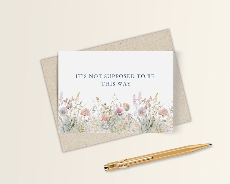 Printable Sympathy Card & Envelope: Digital Download for Condolence ...