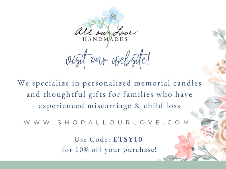 Miscarriage Remembrance Card, Sympathy Bereavement Floral Design ...
