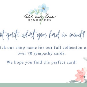 Printable Sympathy Card & Envelope - Digital Download for Loss, Grief ...