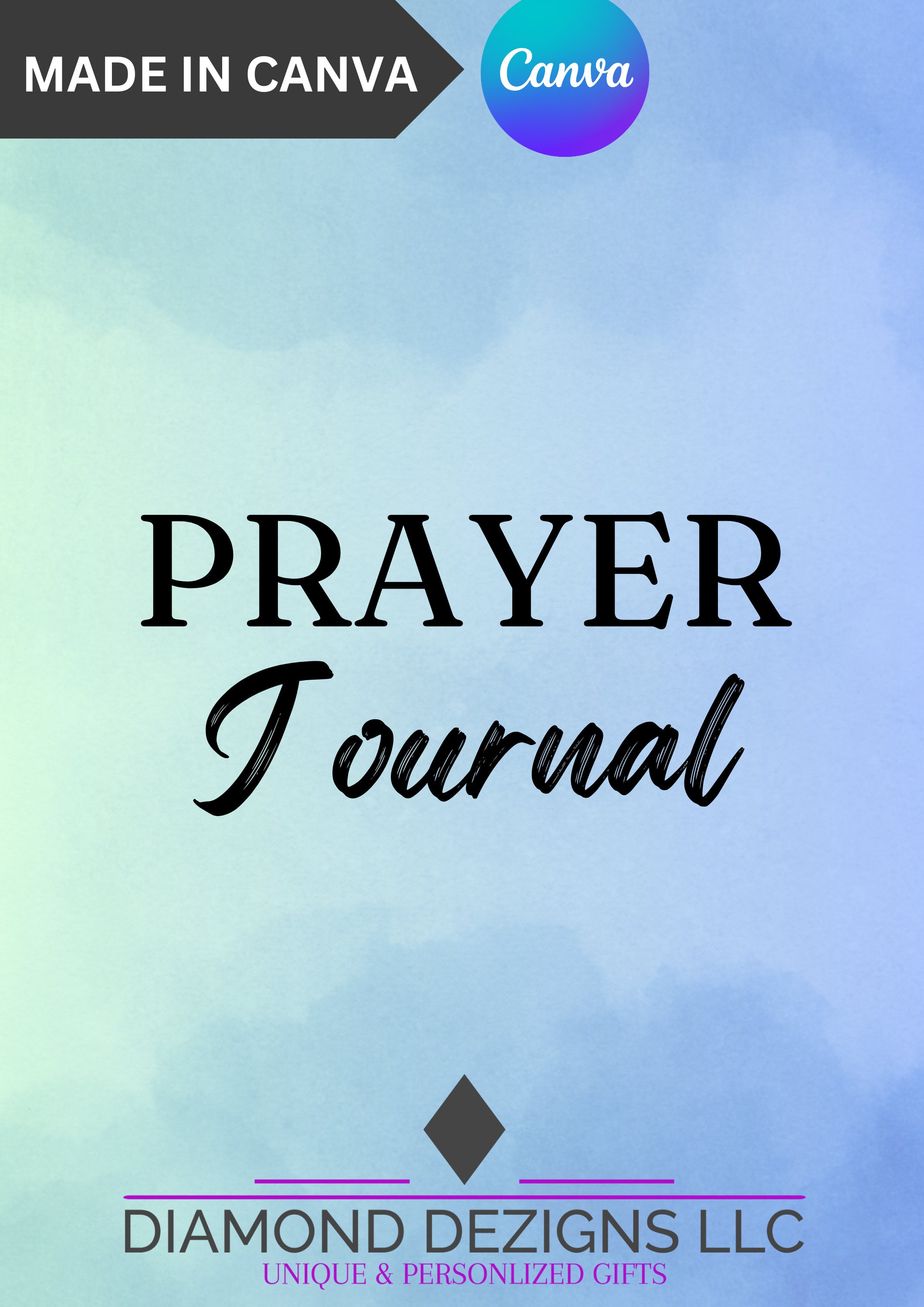 Editable Prayer Journal Template. - Etsy
